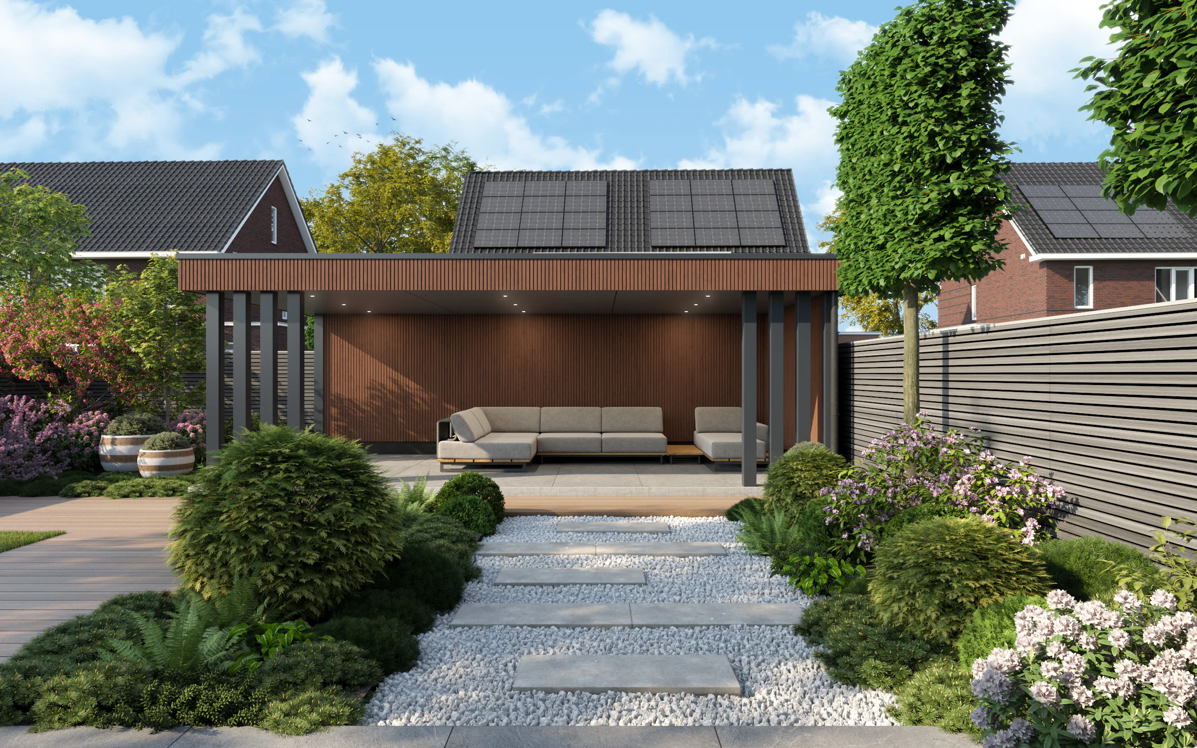 Robuuste Douglas overkapping - Van der Heijden