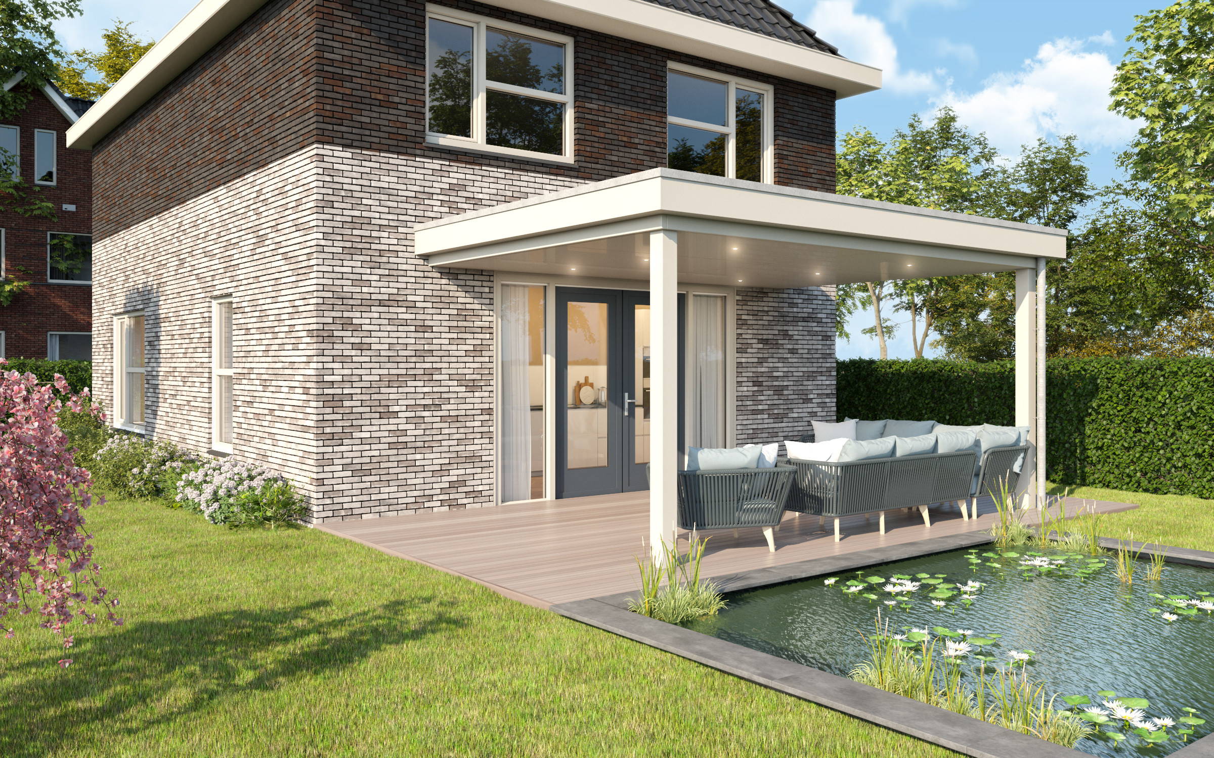 Luxe Witte Veranda: Geniet van Elegantie in Jouw Tuin - Van der Heijden