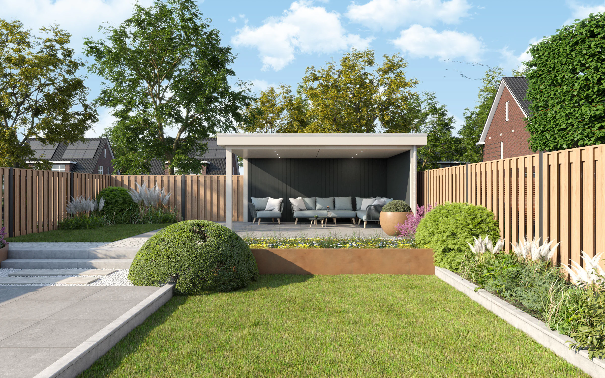 Landelijke overkapping - Van der Heijden