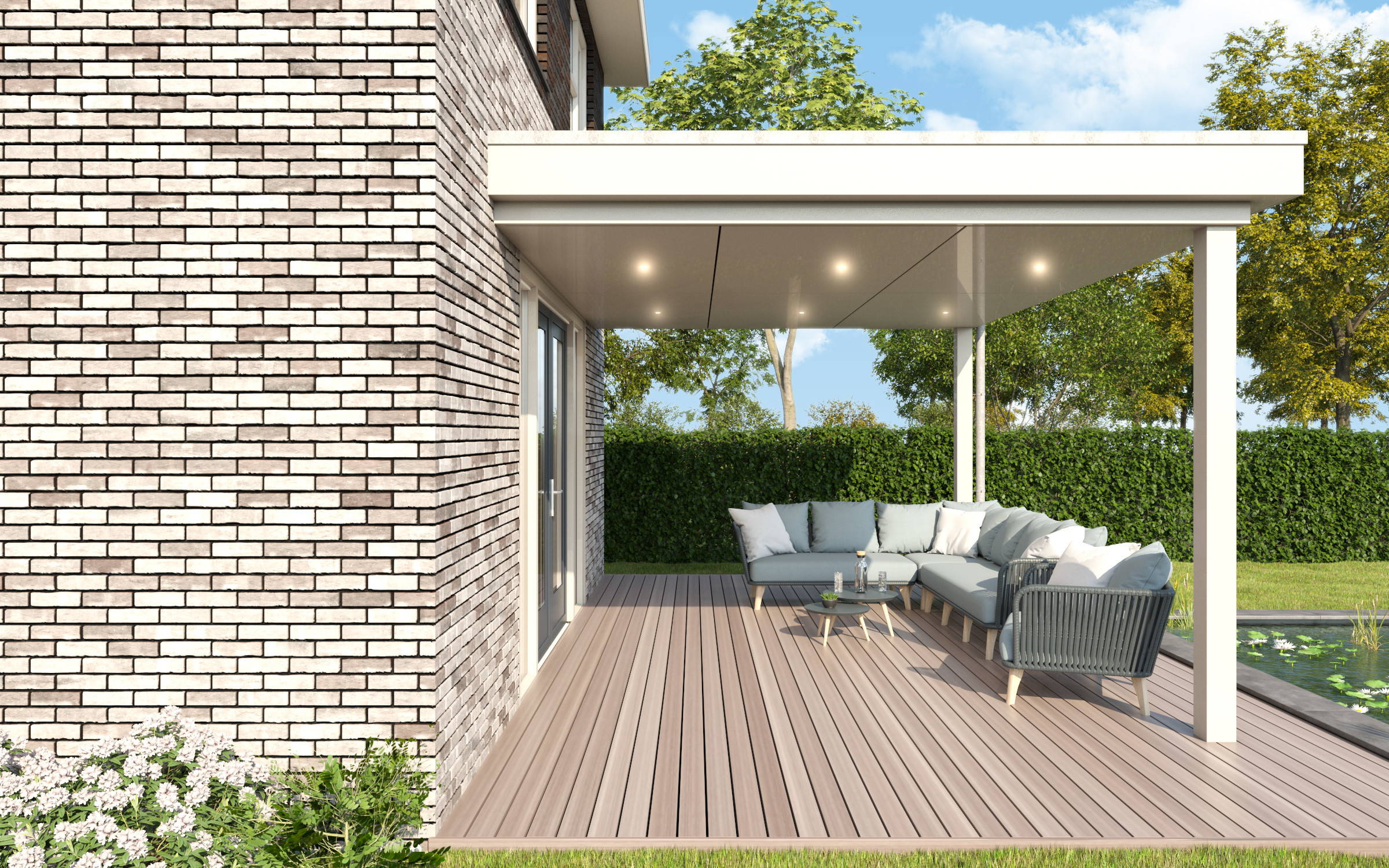 Luxe Witte Veranda: Geniet van Elegantie in Jouw Tuin - Van der Heijden